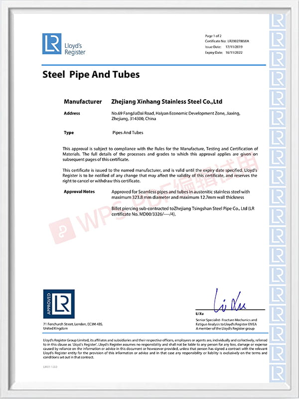 Custom Stainless Steel Tube/Pipe Suppliers, Company